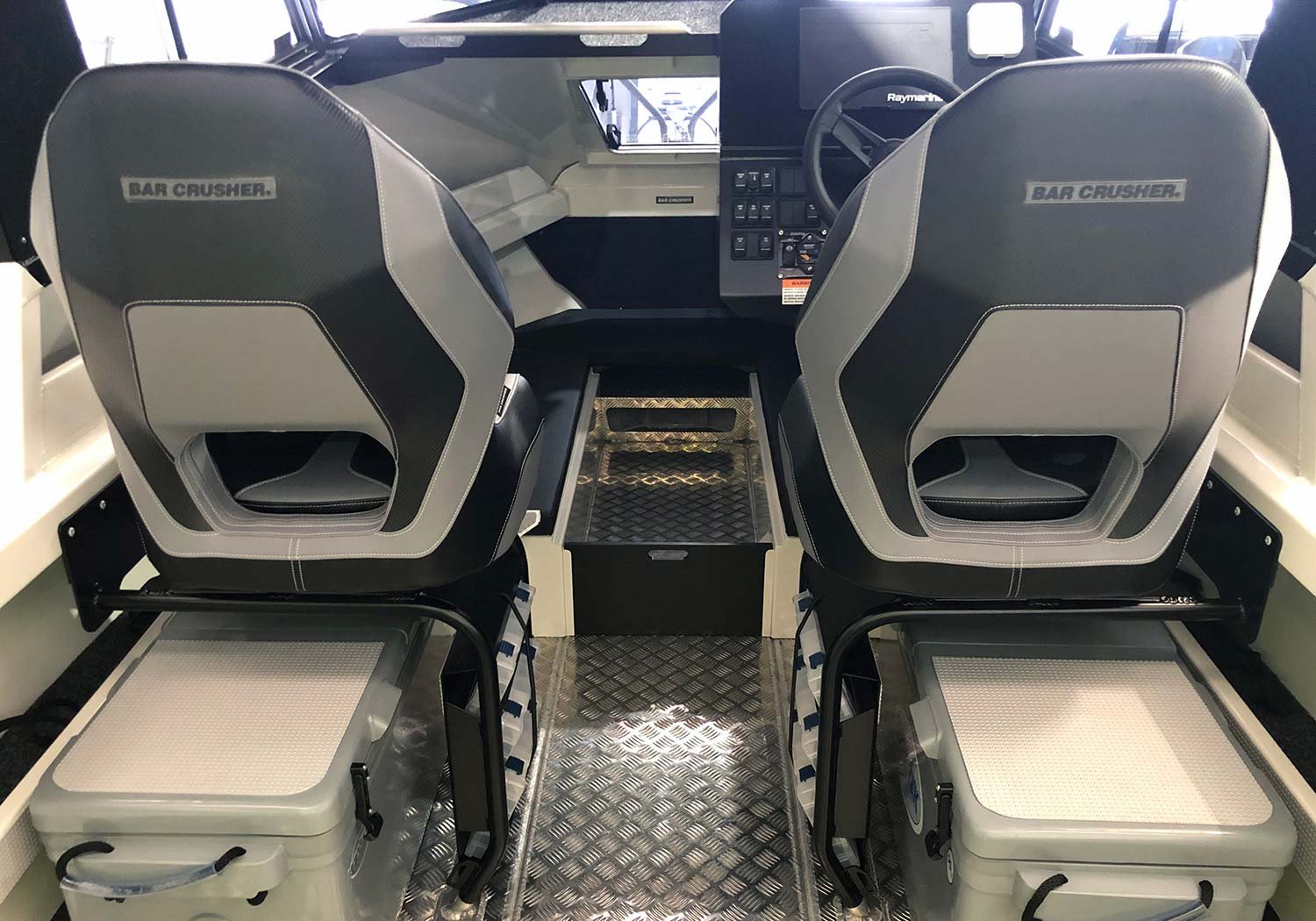 Premium marine-grade bolster seats for fishing boats