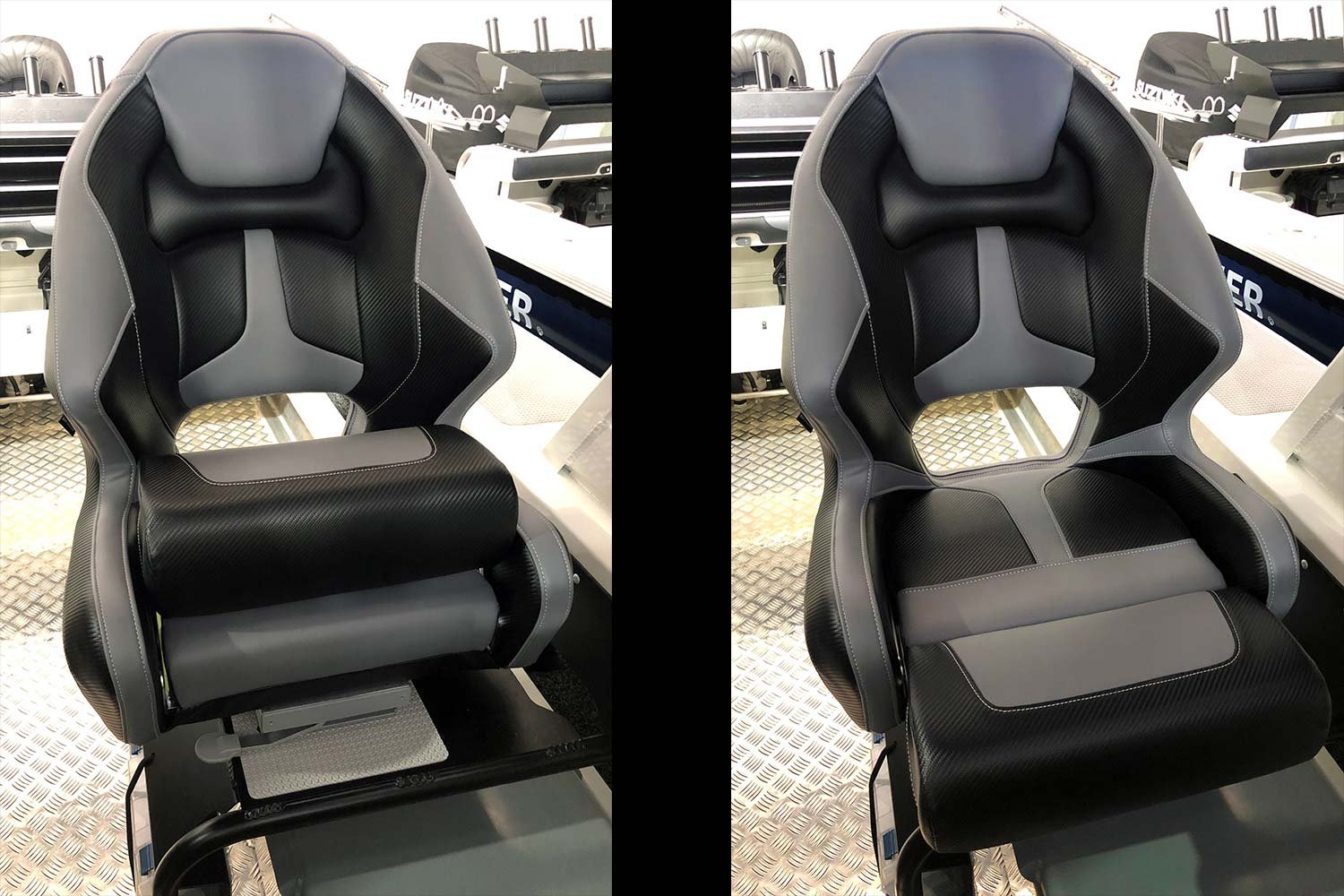 Premium marine-grade bolster seats for fishing boats