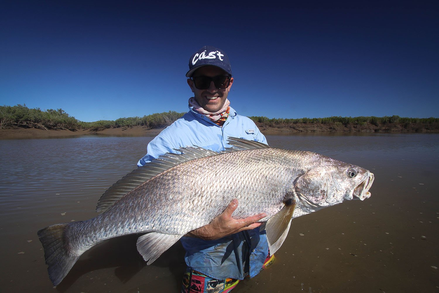 Fishing for big black jewfish around the full moon in Western Australia