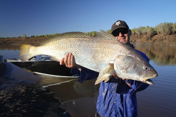 Fishing for big black jewfish around the full moon in Western Australia