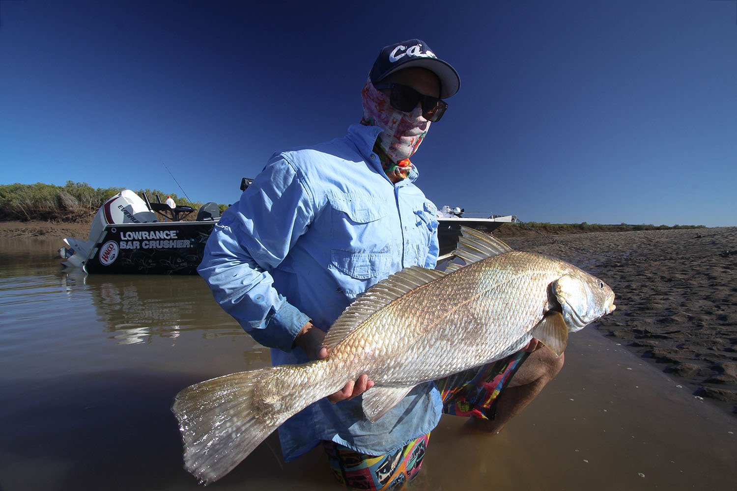 Fishing for big black jewfish around the full moon in Western Australia