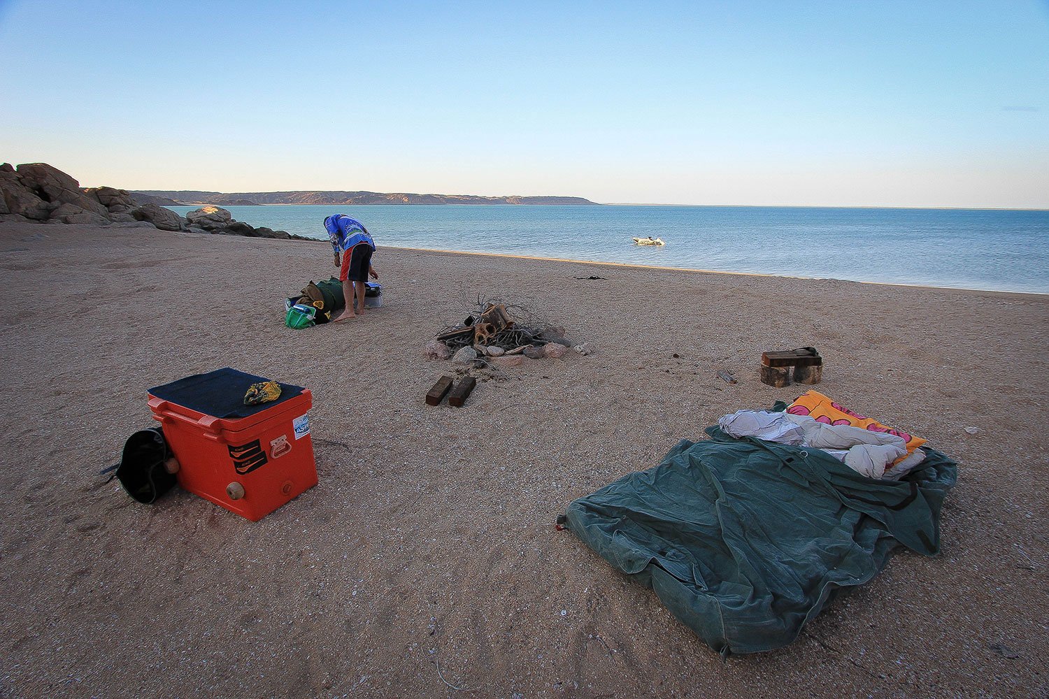 Inshore reef fishing near Dampier in Western Australia