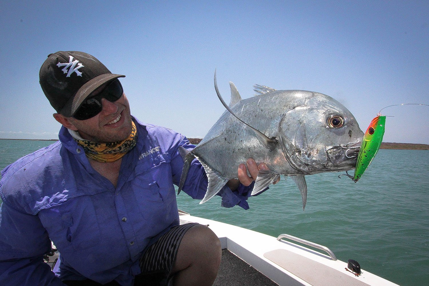 Inshore reef fishing near Dampier in Western Australia