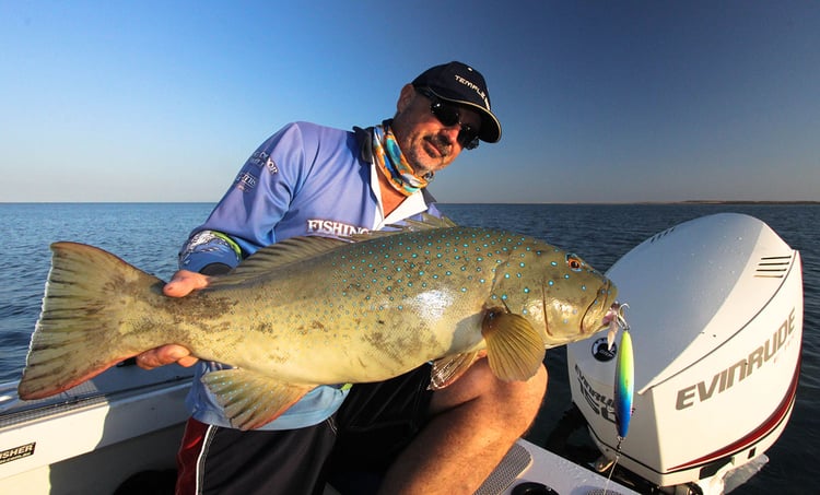 Inshore reef fishing near Dampier in Western Australia