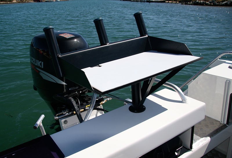 Ski pole for Bar Crusher boat, interchangeable with baitboard