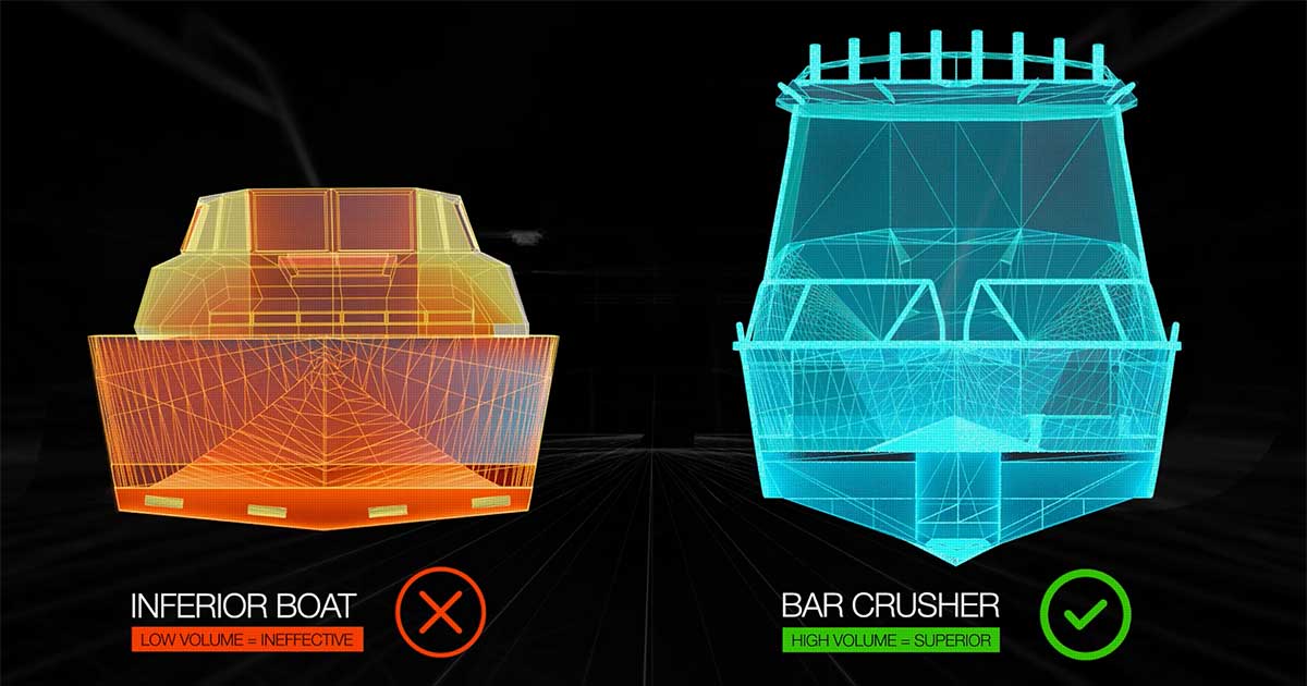 Quickflow Boat Water Ballast System & Hull Technology | Bar Crusher