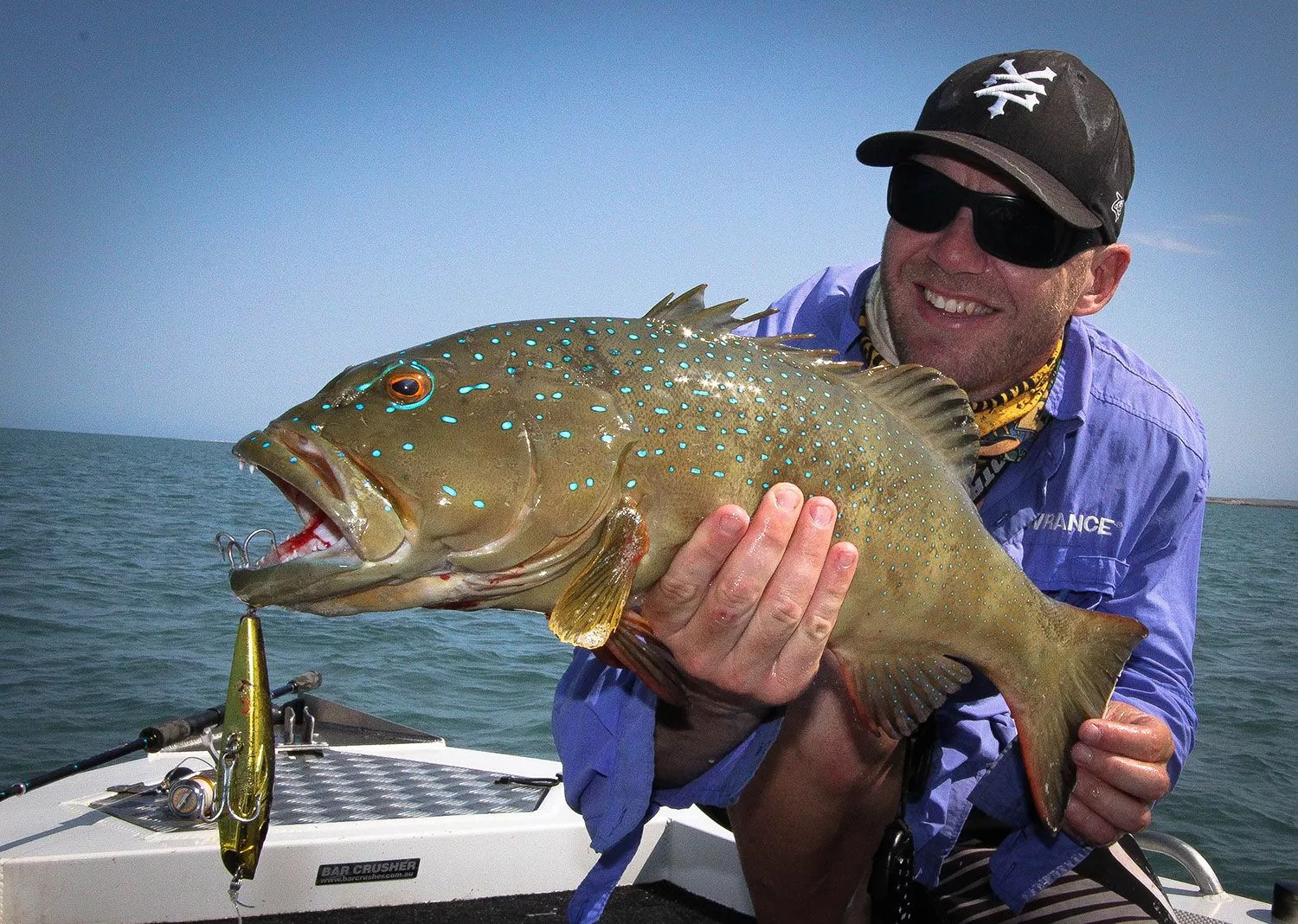 Inshore reef fishing near Dampier in Western Australia