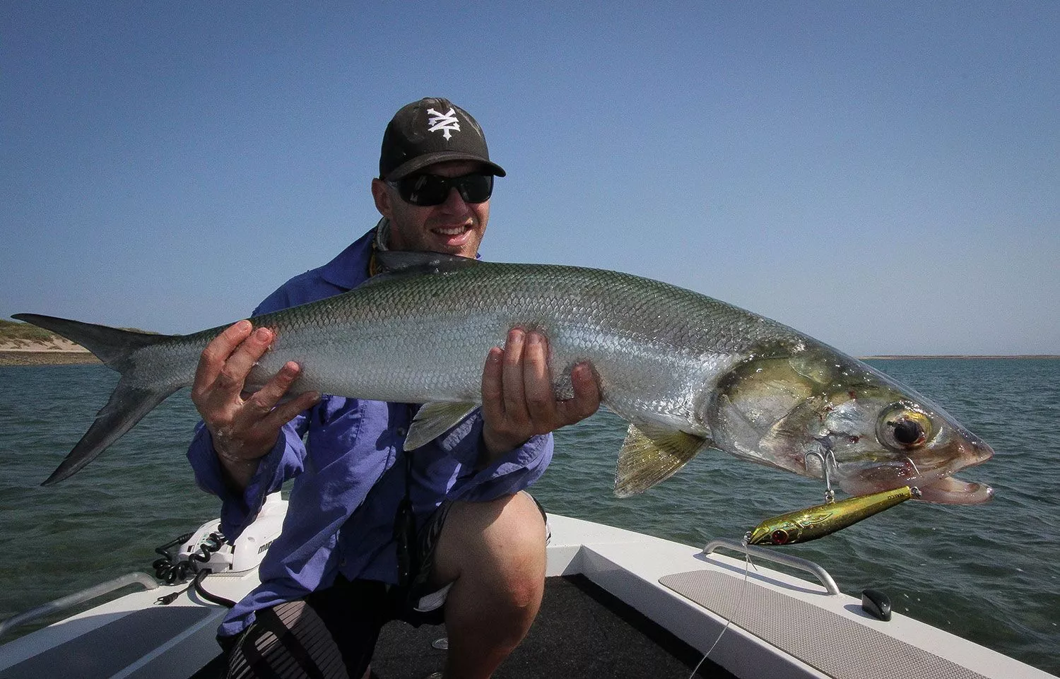 Inshore reef fishing near Dampier in Western Australia