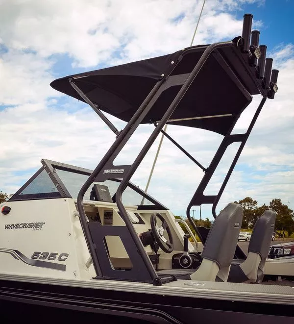 Tough targa rocket launcher for smaller Bar Crusher boats